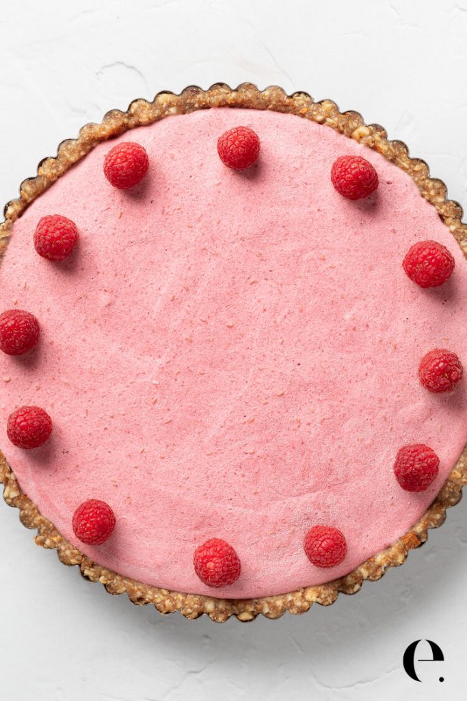 No-Bake Raspberry Vegan Cheesecake | Elizabeth Rider