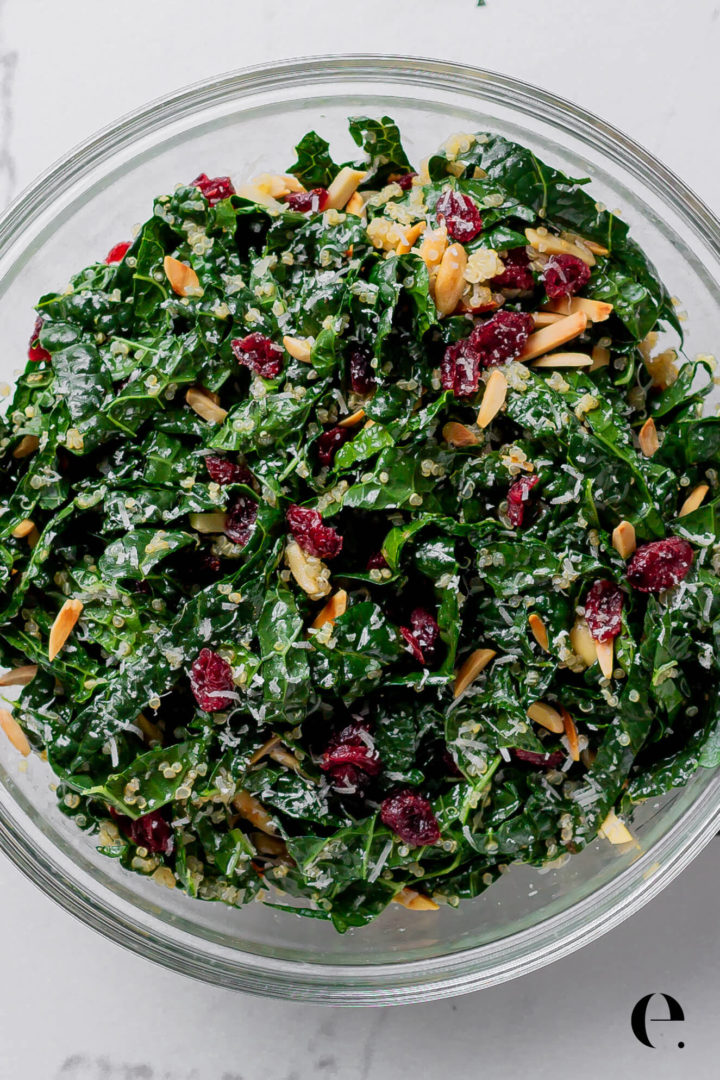 Cranberry, Kale & Quinoa Salad | Elizabeth Rider