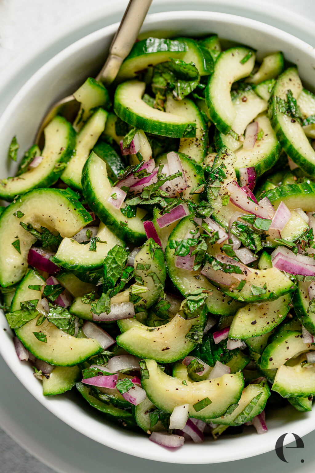 Cucumber Mint Salad | Elizabeth Rider