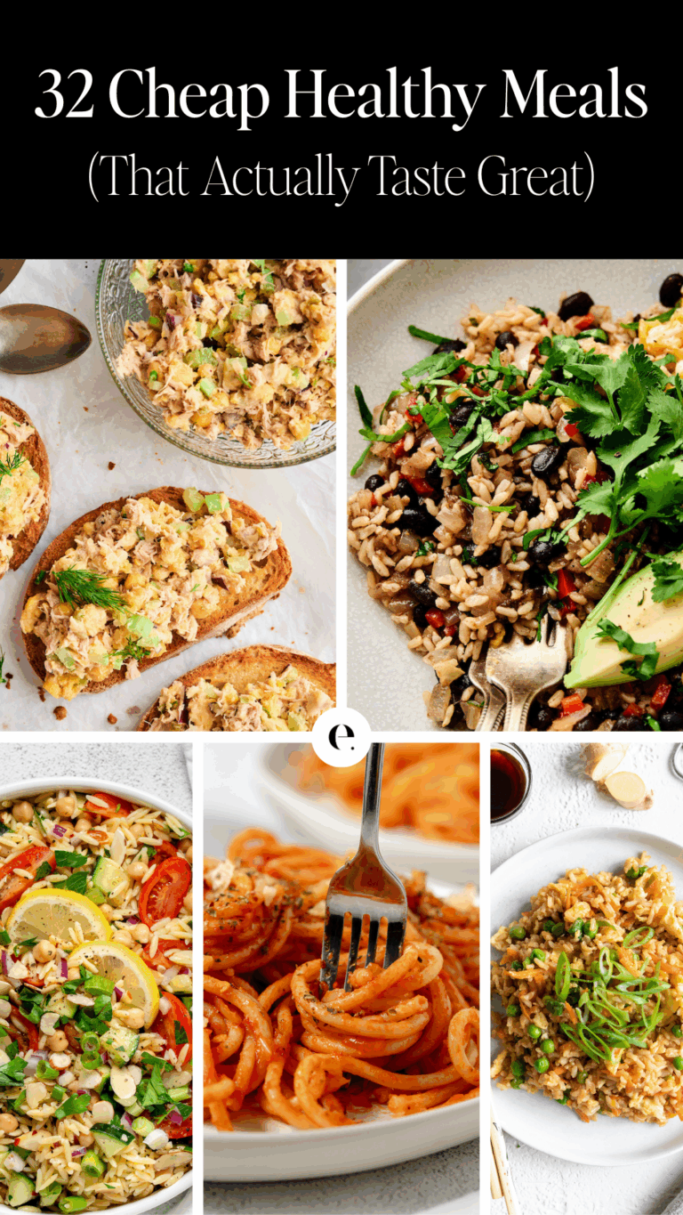32 Cheap Healthy Meals (That Actually Taste Good) | Elizabeth Rider