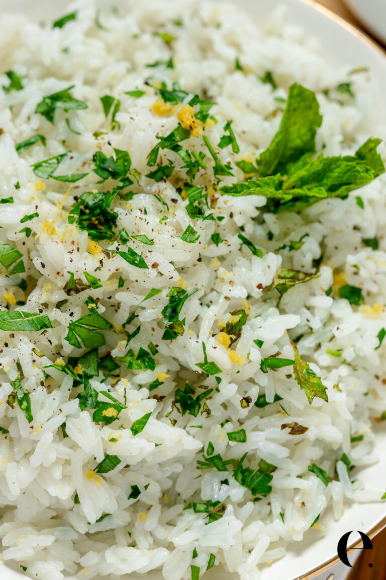 Herb Lemon Rice | Elizabeth Rider