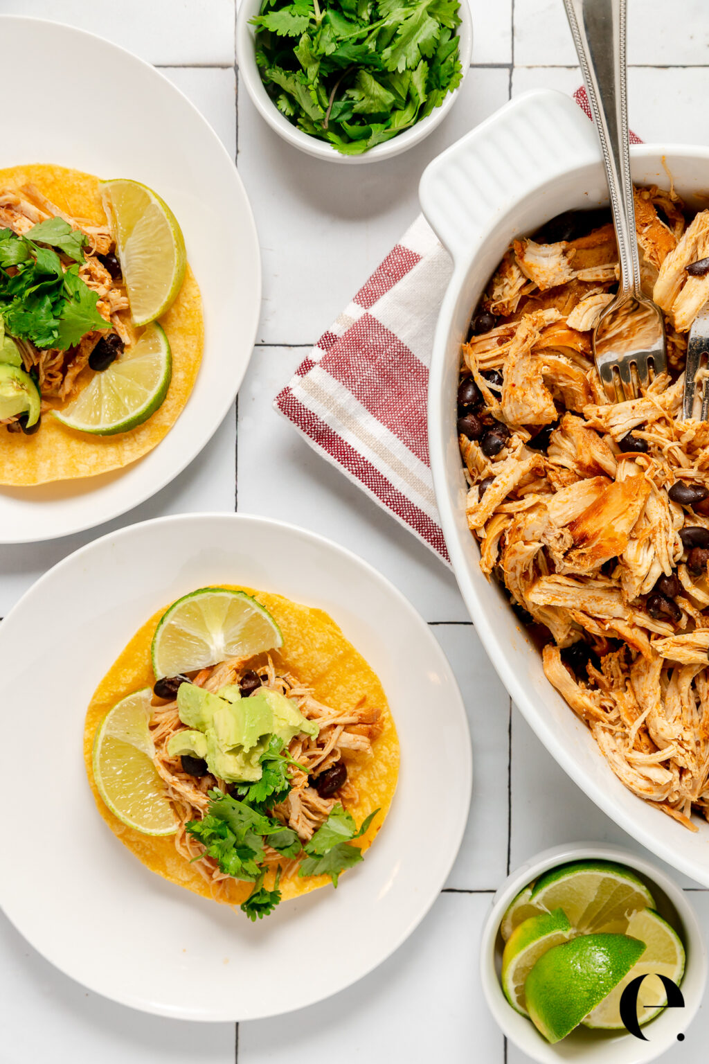 Easy Slow Cooker Chipotle Chicken Tacos | Elizabeth Rider